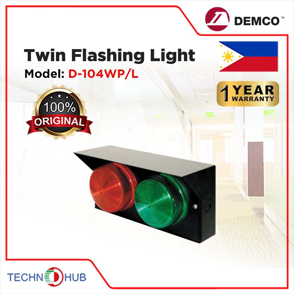 DEMCO Twin Flashing Light Signage D-104WP/L | Shopee Philippines