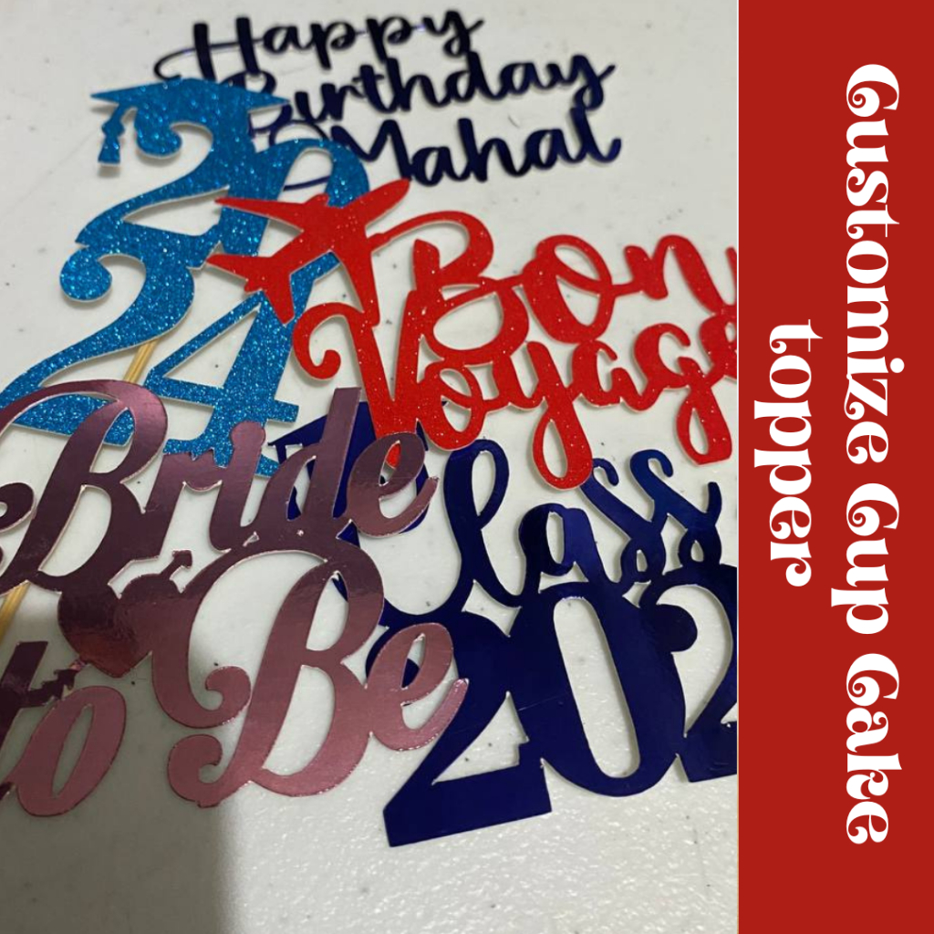 Customized Cup Cake Toppers 12pcs | Shopee Philippines