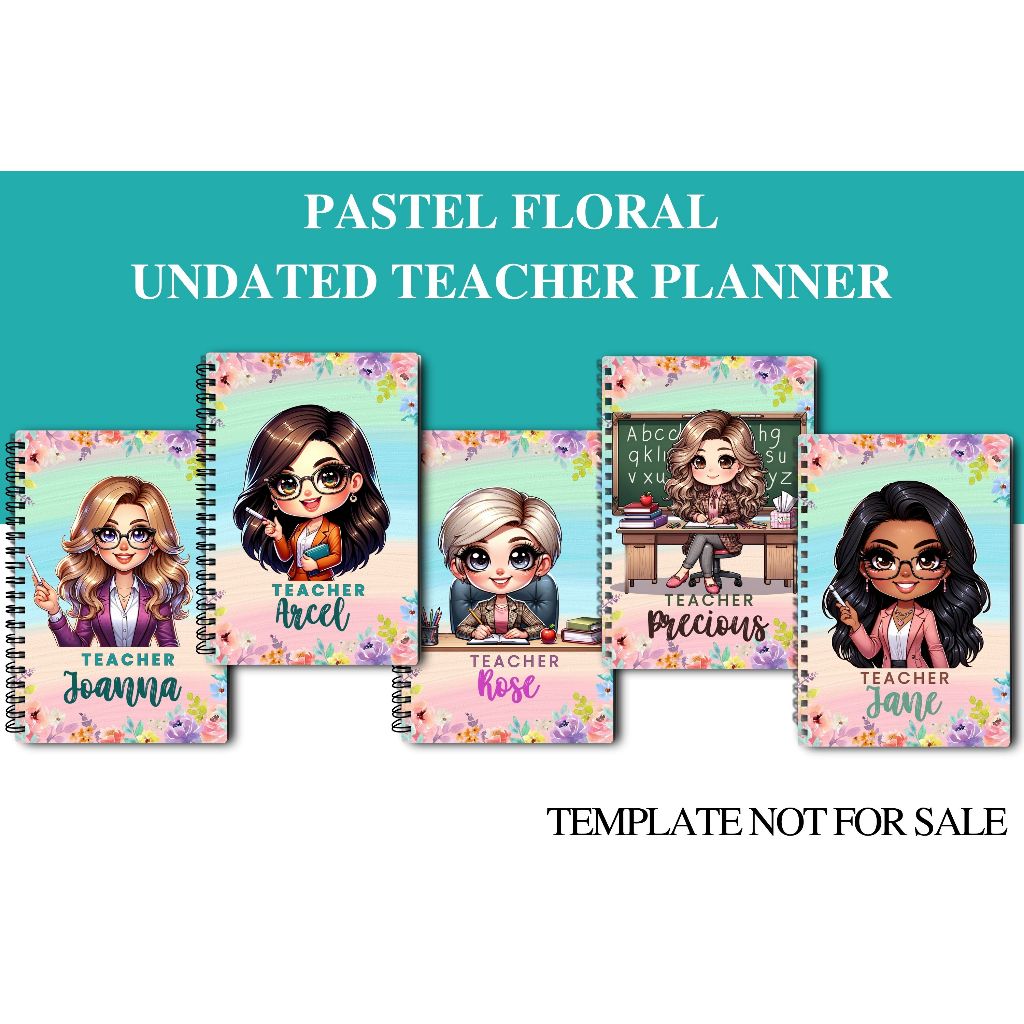 Teacher Planner, Undated Planner, Personalized Planner | Shopee Philippines