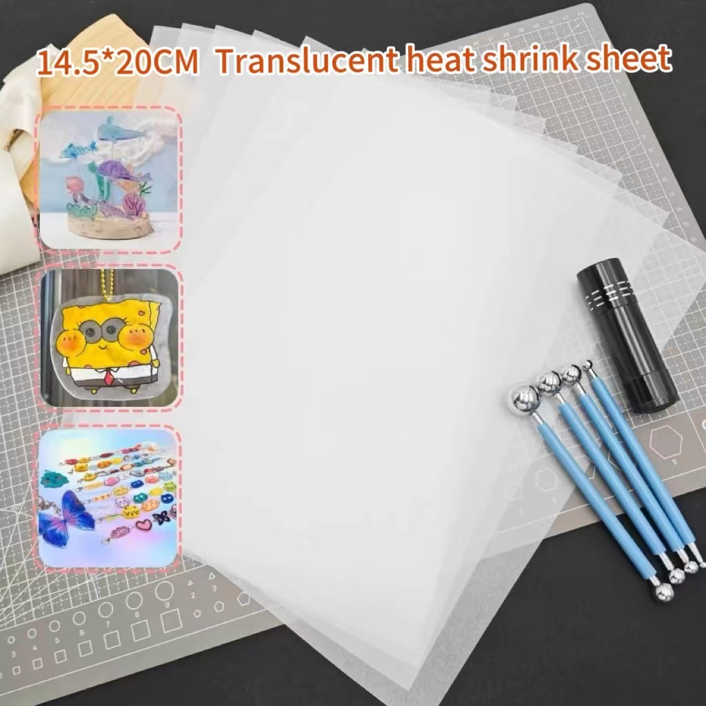 10PCS Printable PVC Heat Shrink Paper 14.5*20CM DIY Transparent Shrink Film | Shopee Philippines