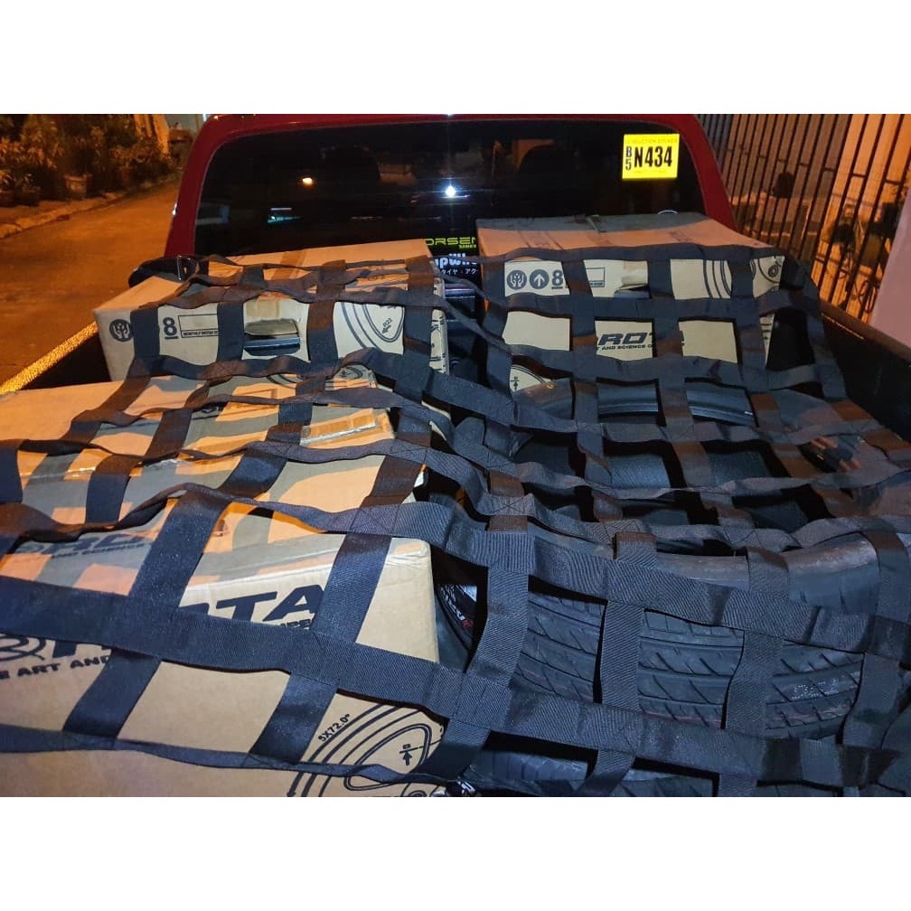 Pickup Truck Cargo Net Heavy Duty Webbing for Toyota Hilux / Isuzu D ...