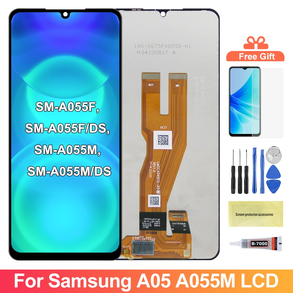 Screen LCD For Samsung Galaxy A05 A05S A055 A057 LCD Touch Screen Display with Frame Replacement ...