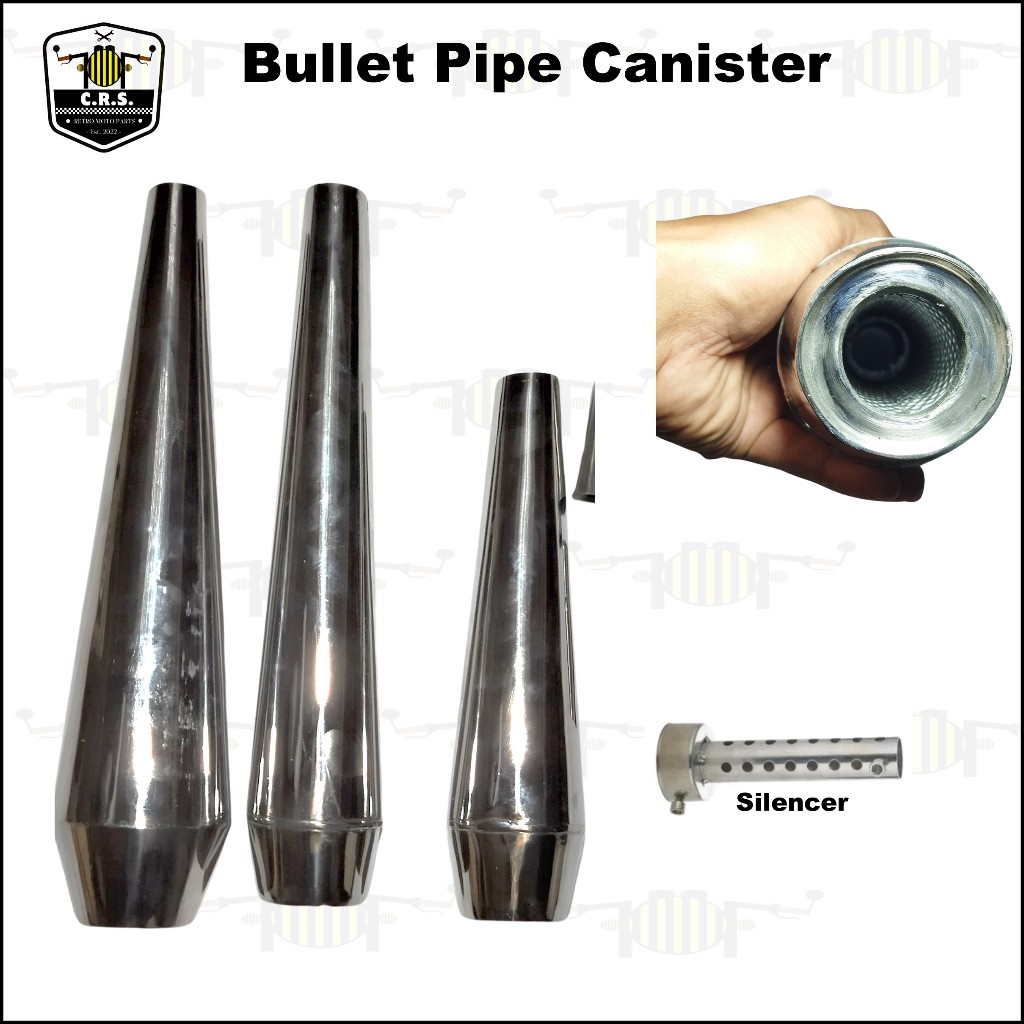 Bullet Pipe Canister for Motorcycle-sold by piece | Shopee Philippines