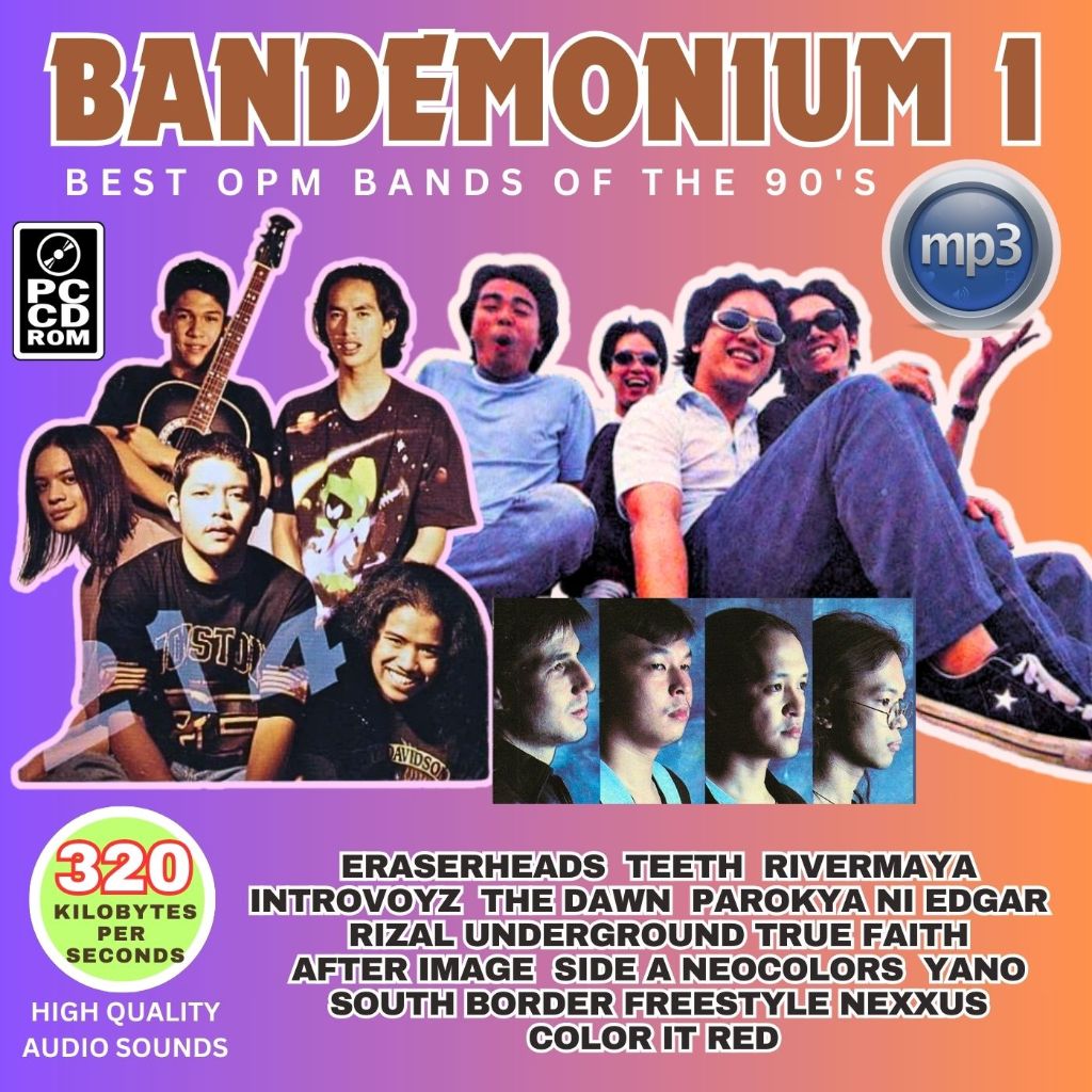 BANDEMONIUM VOLUME 1 MP3 music CD for PCCDROM and compatibles (not playable to ordinary disc ...