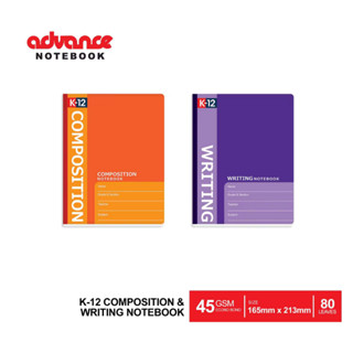 K12 WRITING AND COMPOSITION NOTEBOOK 80 leaves 10 PIECES 8 COLORS ...