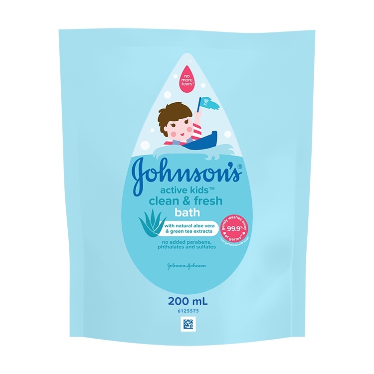 Johnson's Active Kids Clean & Fresh Bath 200ml Refill - Bath | Shopee Philippines