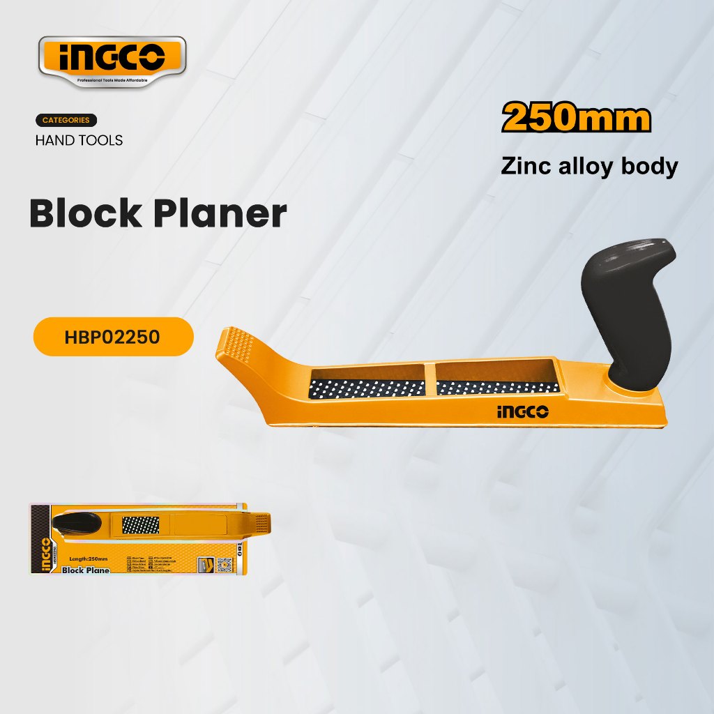 Ingco Manual Handheld Carpentry Woodworking Block Planer Bench Plane ...