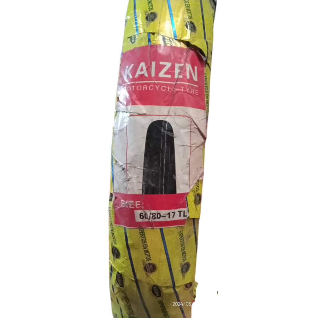 KAIZEN MOTOR TIRE:60/80-17 TL (1030) | Shopee Philippines