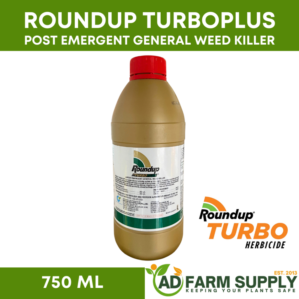 Roundup Turbo - Herbicide Turbocharged Weed Control - 750 ml | Shopee ...