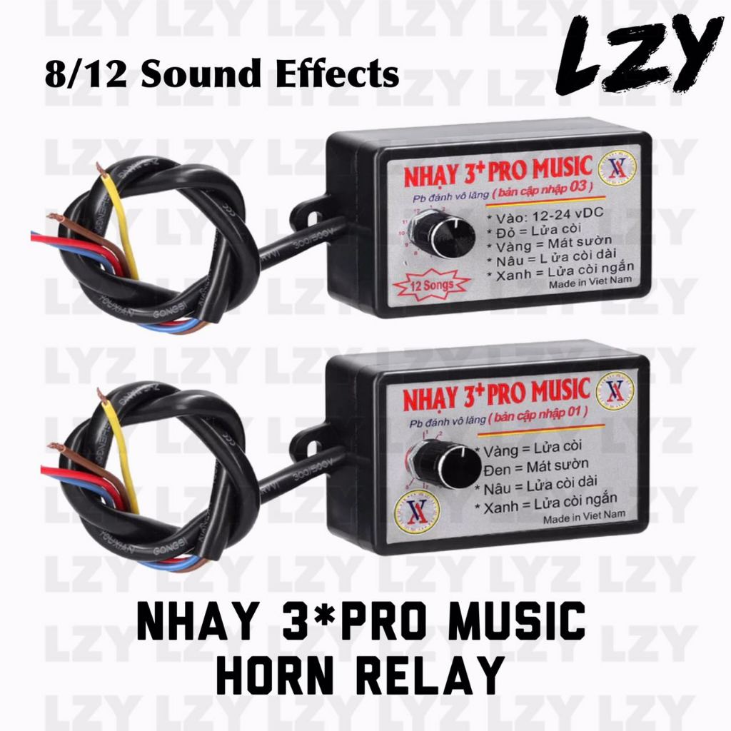 LZY Nhay 3+ Pro Music Car Horn Controller Electric Horn Speaker Sound ...