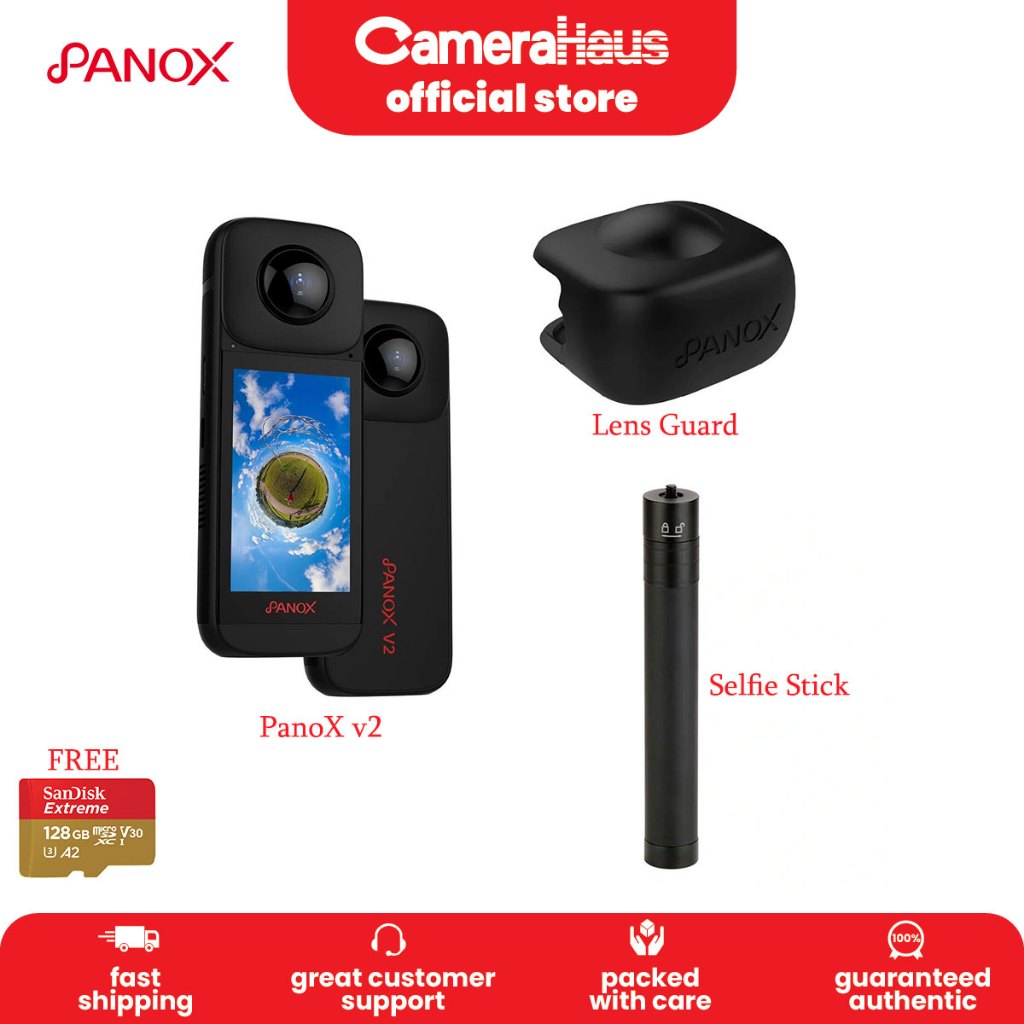 Panox V2 360 Vlog Camera with Free 128gb Micro SD | Shopee Philippines