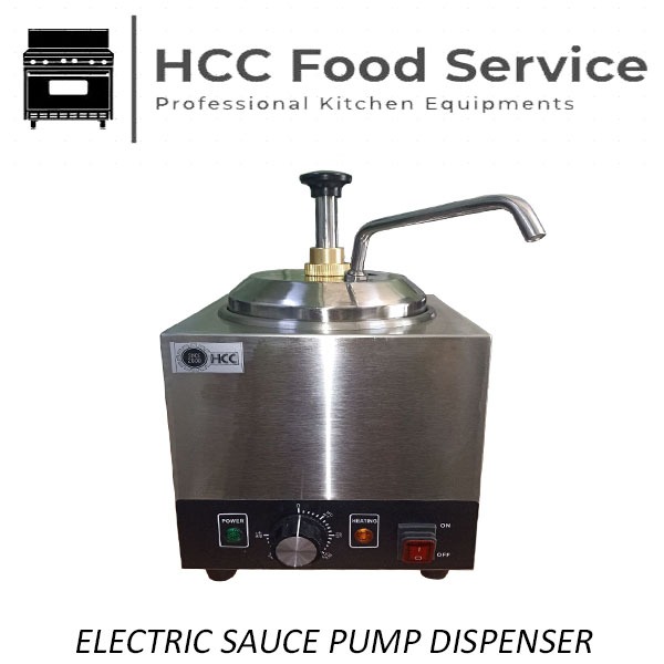 Electric Gravy Dispenser with Pump Stainless Steel Heavy Duty | Shopee ...
