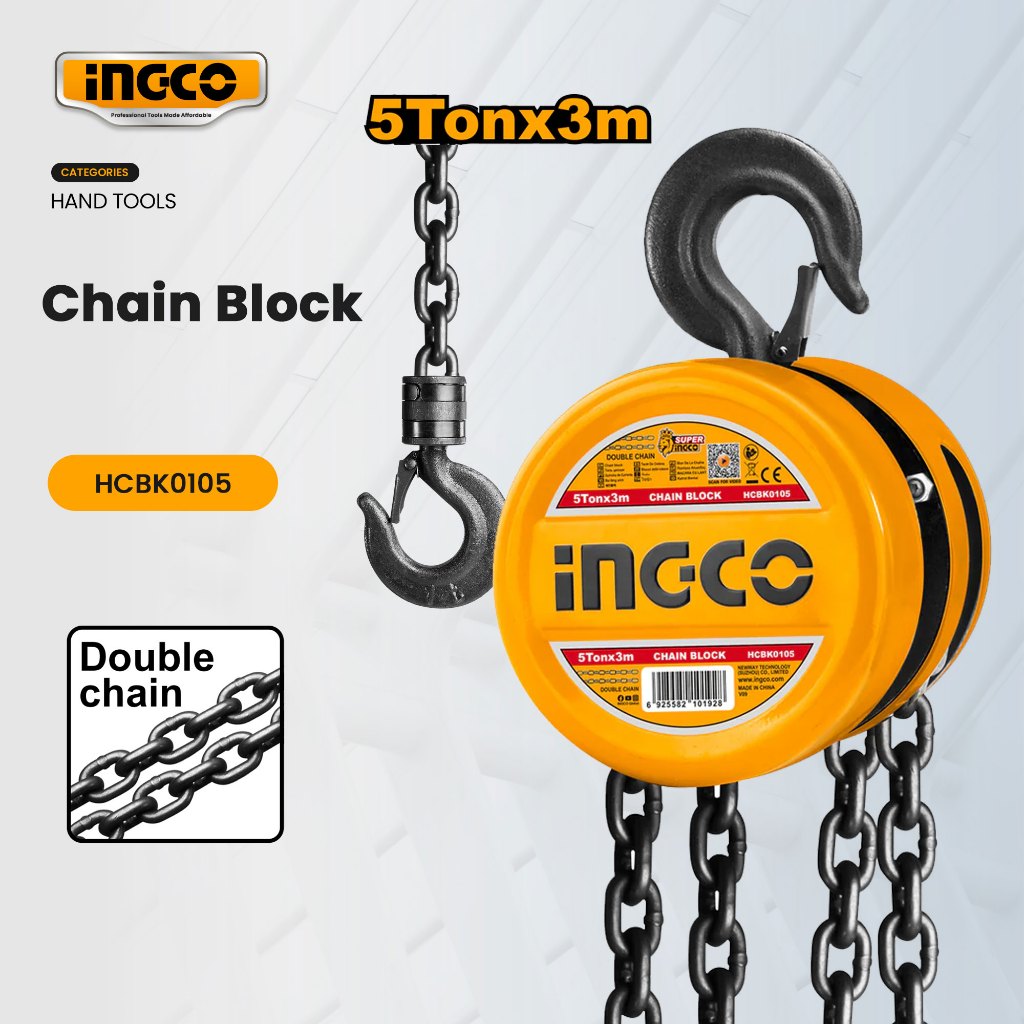 Ingco 5 Tons Chain Block 3m HCBK0105 IHT | Shopee Philippines