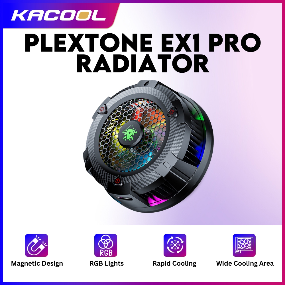 Plextone Ex1 Pro Phone Radiator Kit Heat Sink Magnetic Game Play Hurricane Turbofan Instant ...