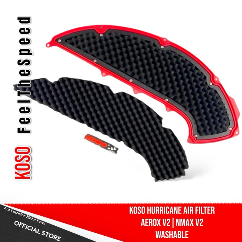 KOSO HURRICANE MULTI AIR FILTER AEROX V2/NMAX V2 2020 | Shopee Philippines