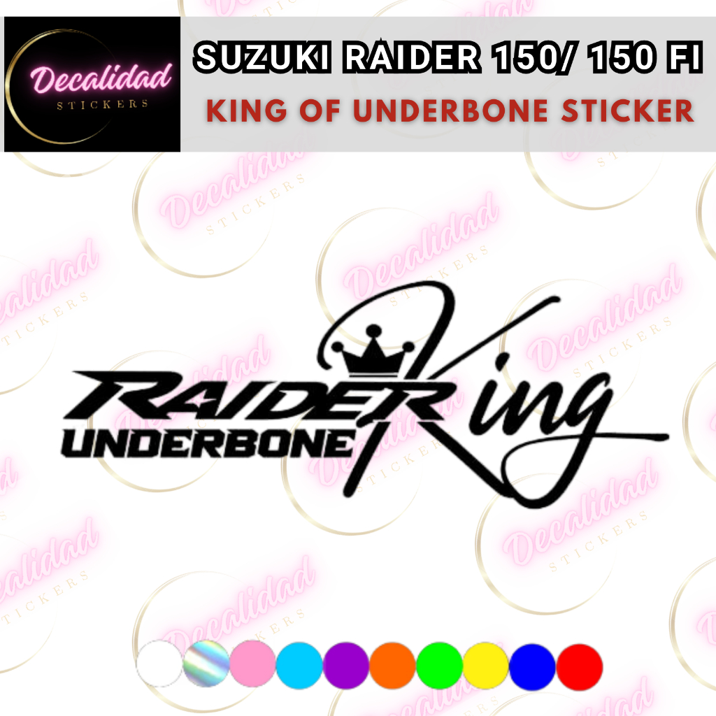 Raider King of Underbone Sticker | Shopee Philippines