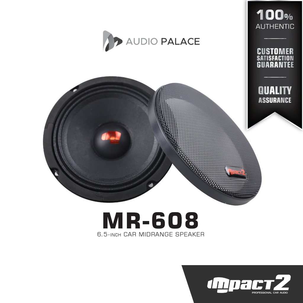 Impact2 MR-608 CAR MIDRANGE SPEAKER 6.5 inches 2 pcs (Pair) | Shopee ...