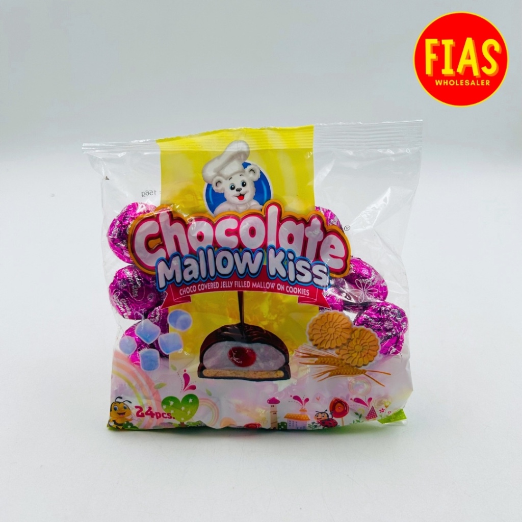 24 pcs Chocolate Mallow Kiss | Shopee Philippines