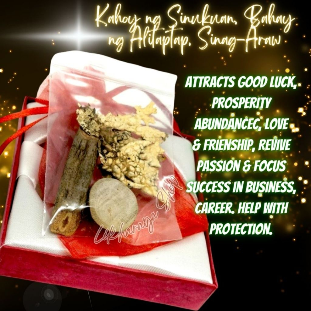 LIKHARAYA Charms Sinukuang Kahoy + Bahay ng Alitap-tap + Sinag-Araw Sun ...