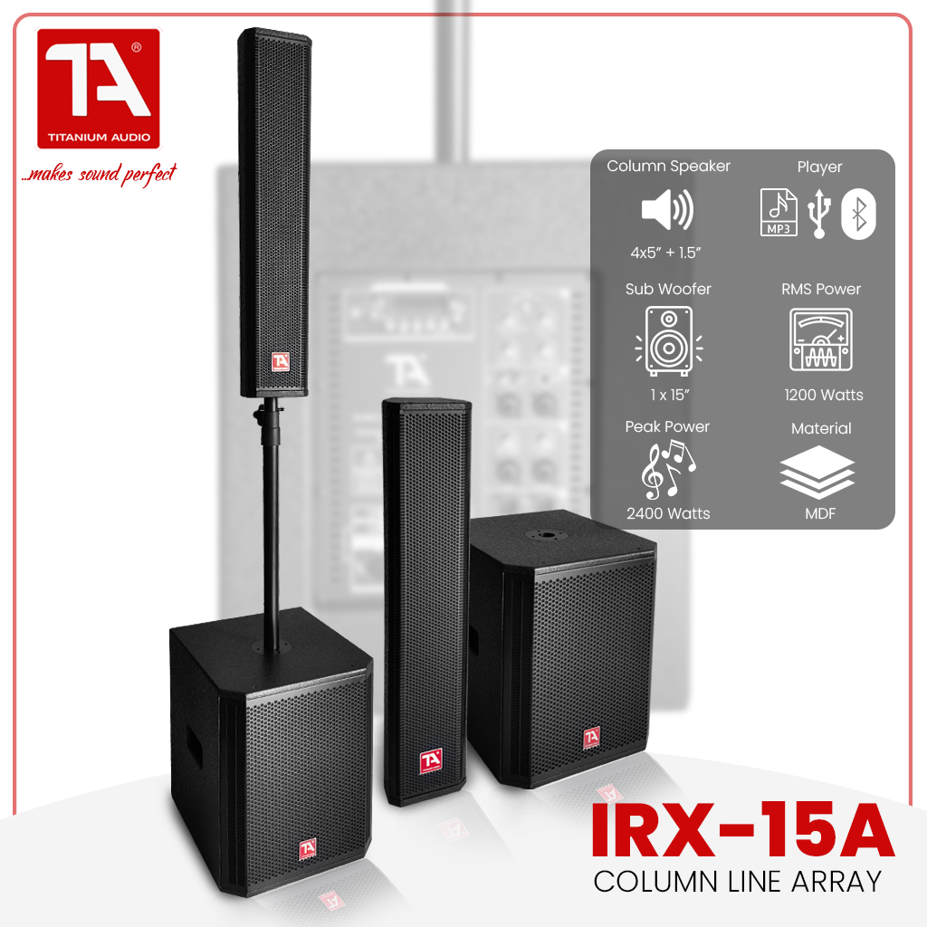 Titanium Audio IRX 15A Column line Array / column + subwooofer / 1200w ...