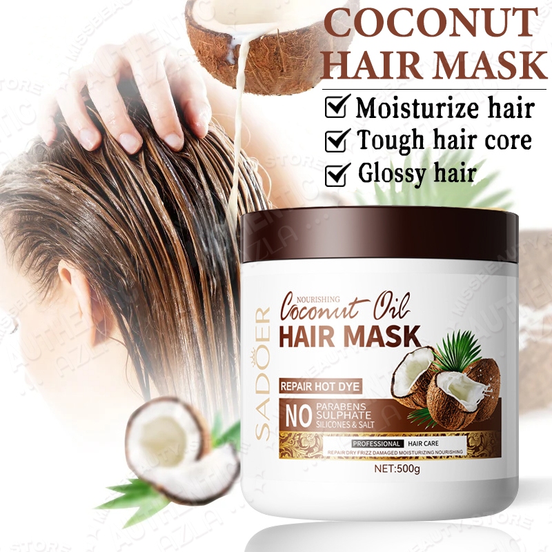 SADOER Coconut Hair Mask: Nourishing Creamsilk Conditioner and Treatment for Rebonded Hair ...