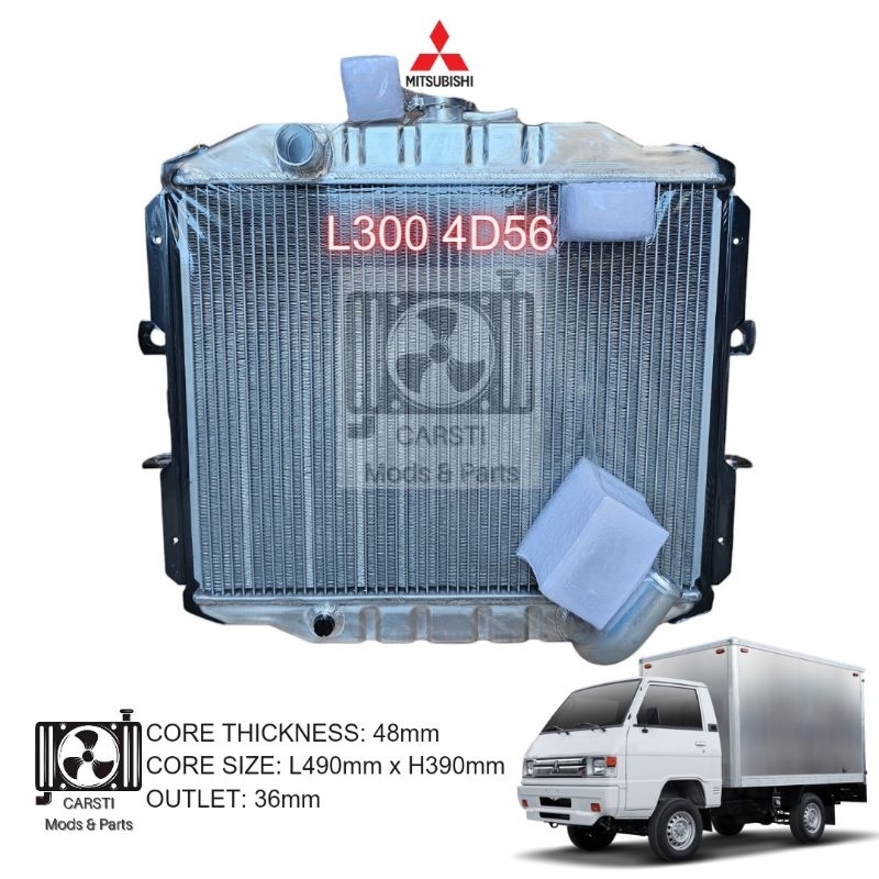 Radiator L300 mitsubishi Full alum 48mm core thickness 4d56 FULL Manual ...