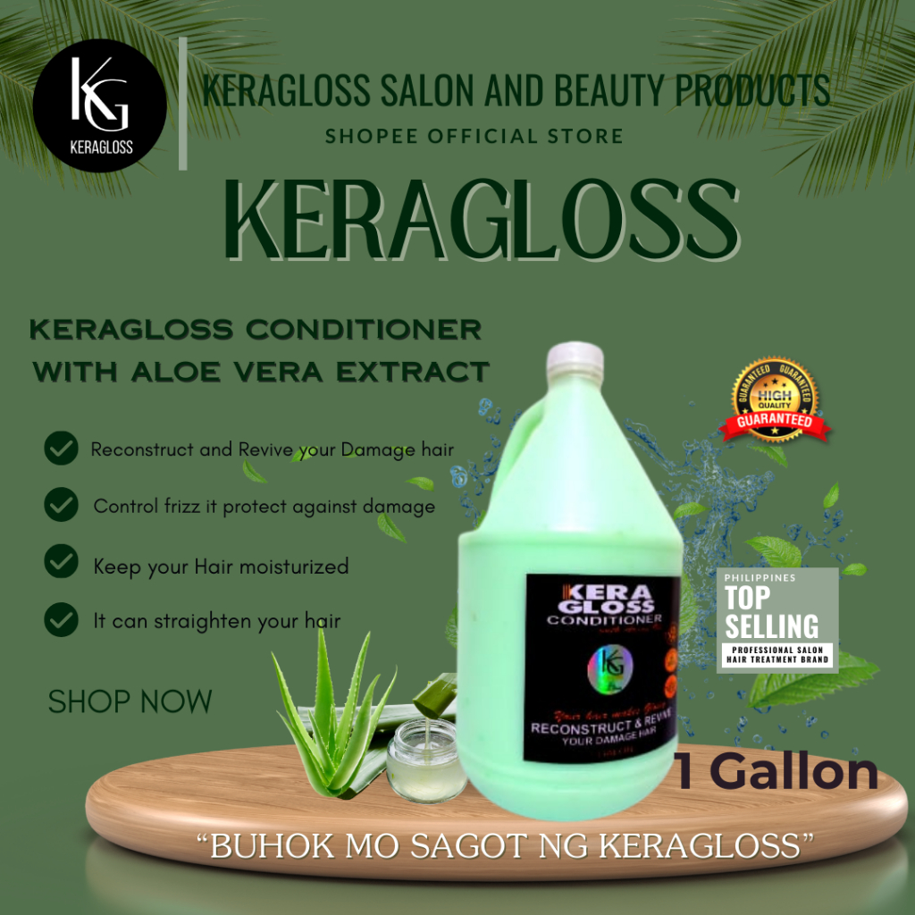 KERAGLOSS Conditioner with Aloe Vera Extract - 1 Gallon | Shopee ...