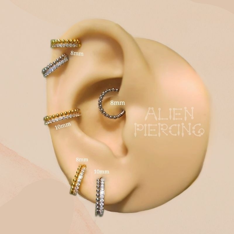 𝐃𝐨𝐮𝐛𝐥𝐞 𝐋𝐚𝐲𝐞𝐫 𝐁𝐞𝐚𝐝 𝐆𝐞𝐦 𝐇𝐨𝐨𝐩 | Lobe Helix Conch Flat Tragus | Shopee ...