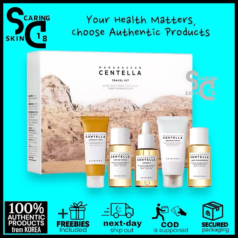 [EXP. 2026] Skin1004 Madagascar Centella Travel Kit (Oil, Foam, Toner, Ampoule, Soothing Cream ...