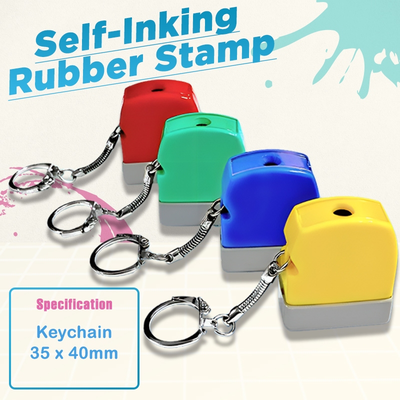 Photosensitive Keychain Rubber Stamp 10x28mm Rubber Size | Shopee ...