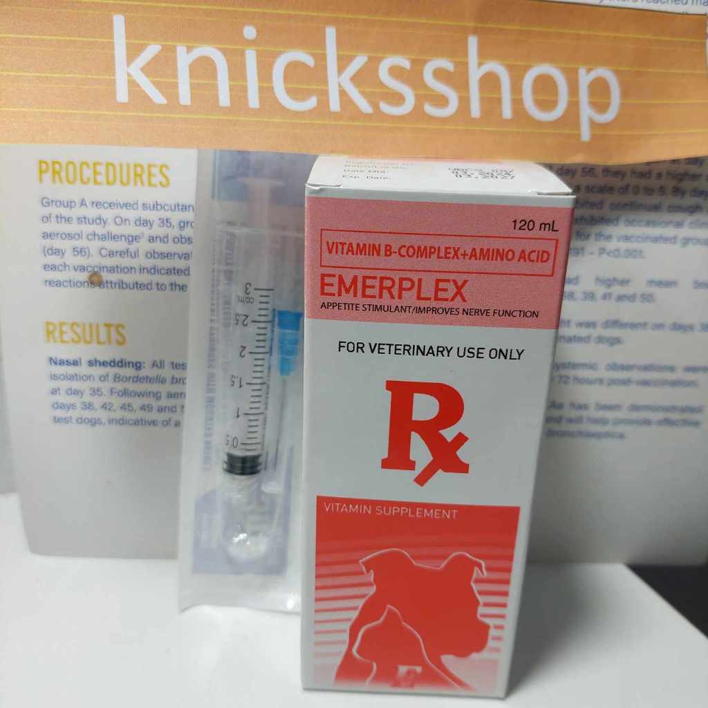 EMERPLEX + FREE Syringe Vitamin B Complex + Amino Acid 120ml for Cats ...