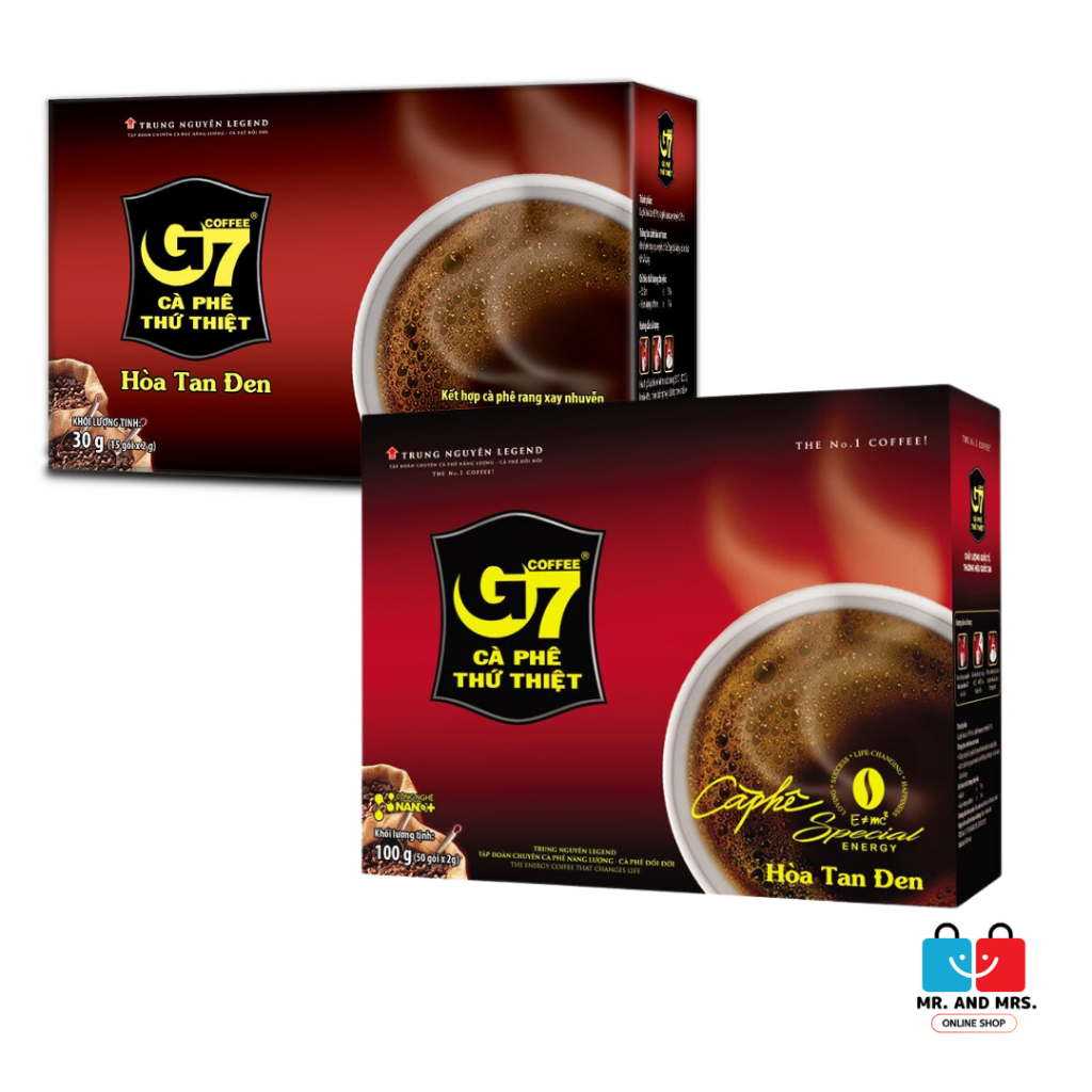 Trung Nguyen G7 Ca Phe Thu Thiet Hoa Tan Den Vietnamese Black Coffee 15 ...