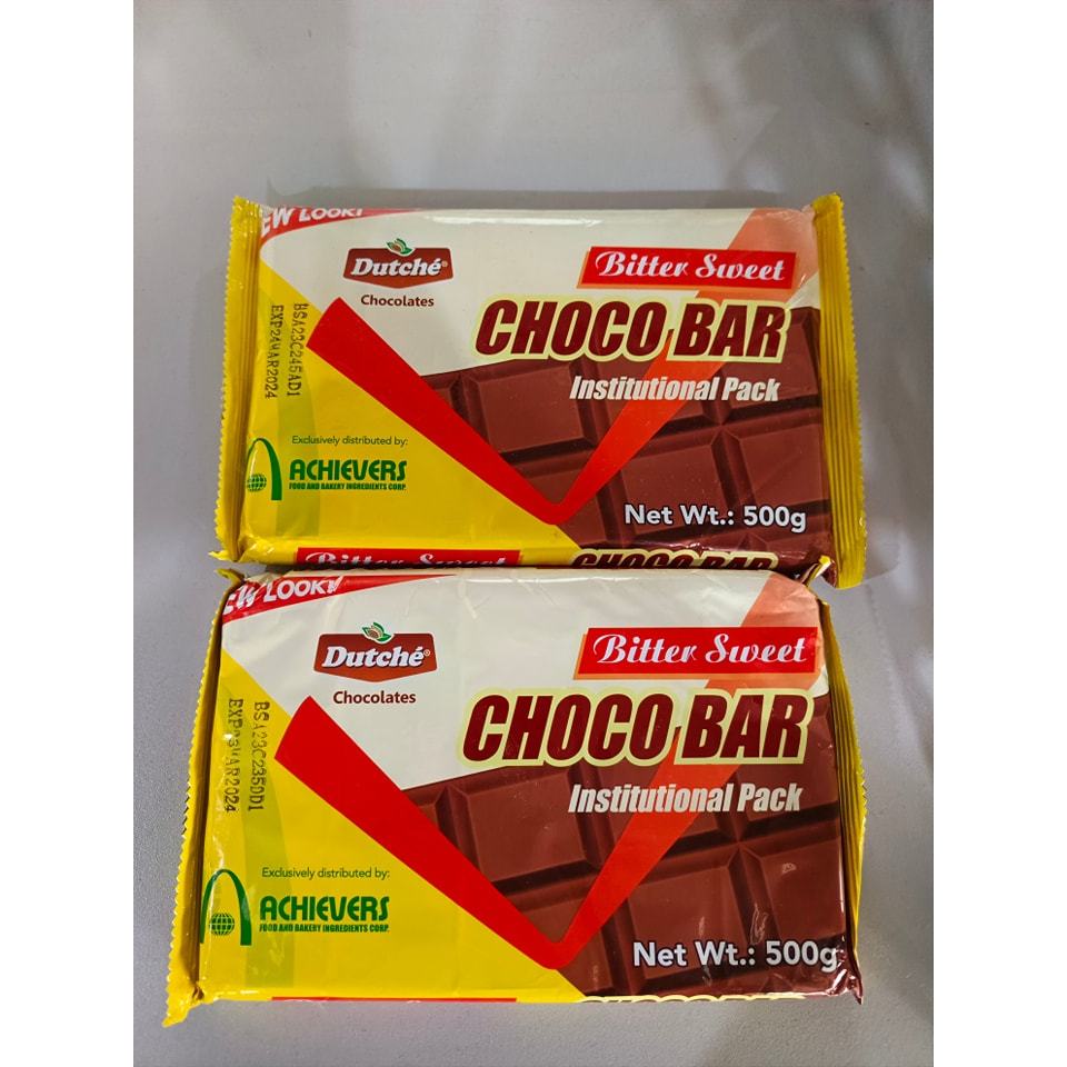 DUTCHE BITTERSWEET CHOCOLATE BAR 500G | Shopee Philippines