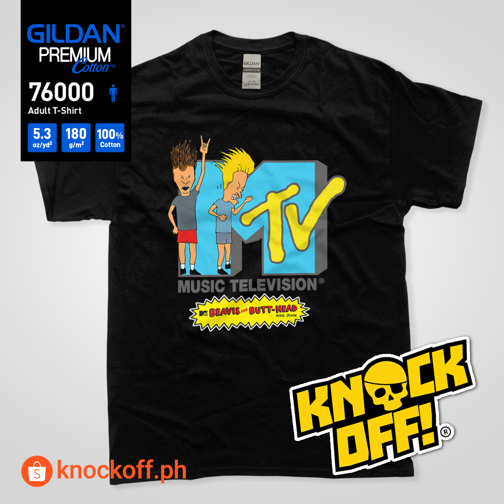 Mtv Beavis And Butt Head K100 Gildan Premium T Shirts 100 Cotton