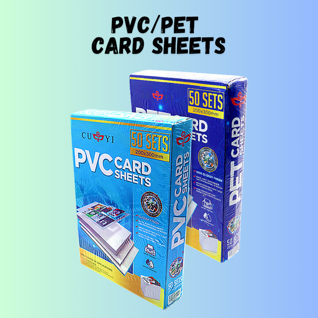 CUYI A4 PVC / PET Sheets for ID Lace Making (10-50 sets per pack ...