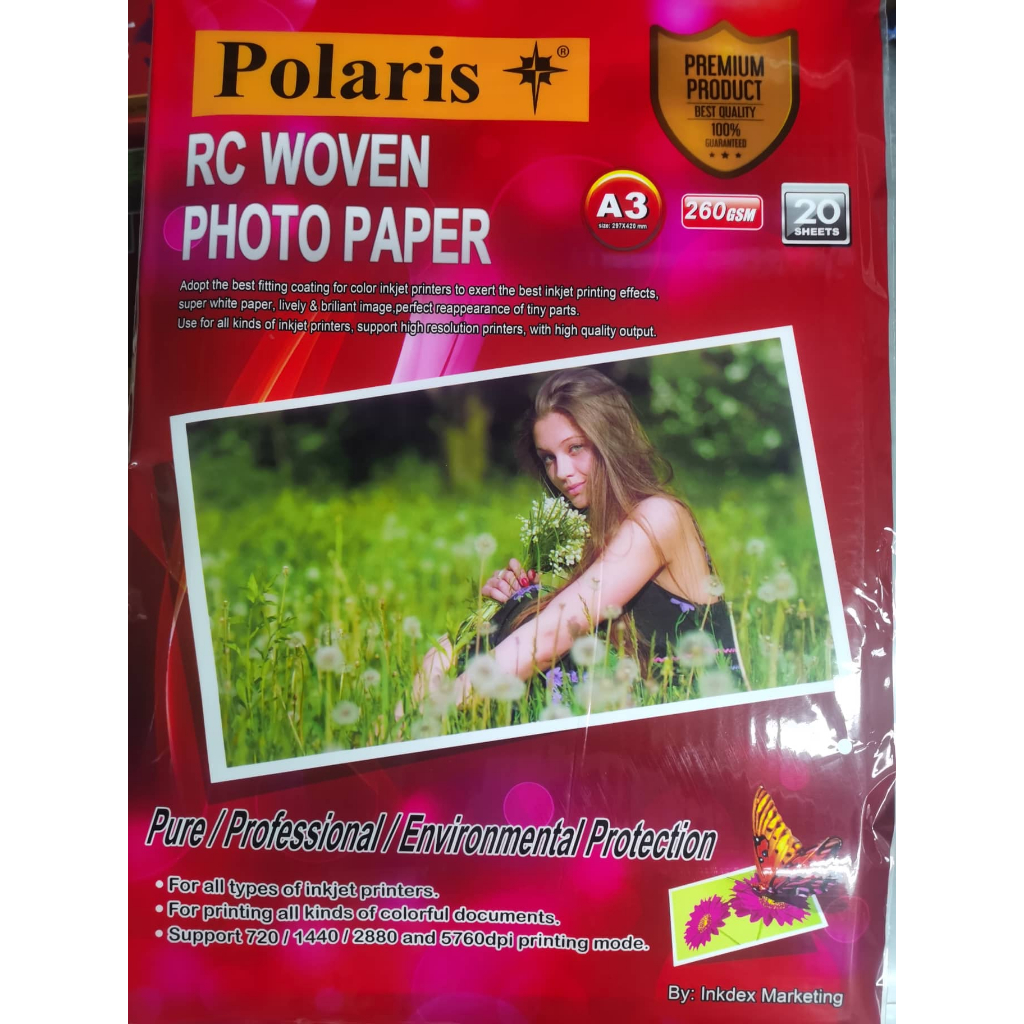 PLRIS RC Woven Photo Paper A4 260gsm | Shopee Philippines