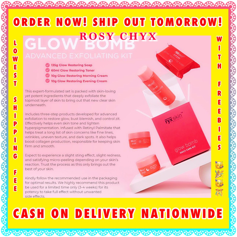 Ryx Glow Bomb Daily Care Kit By Ryxskin (COD/ONHAND) | Shopee Philippines