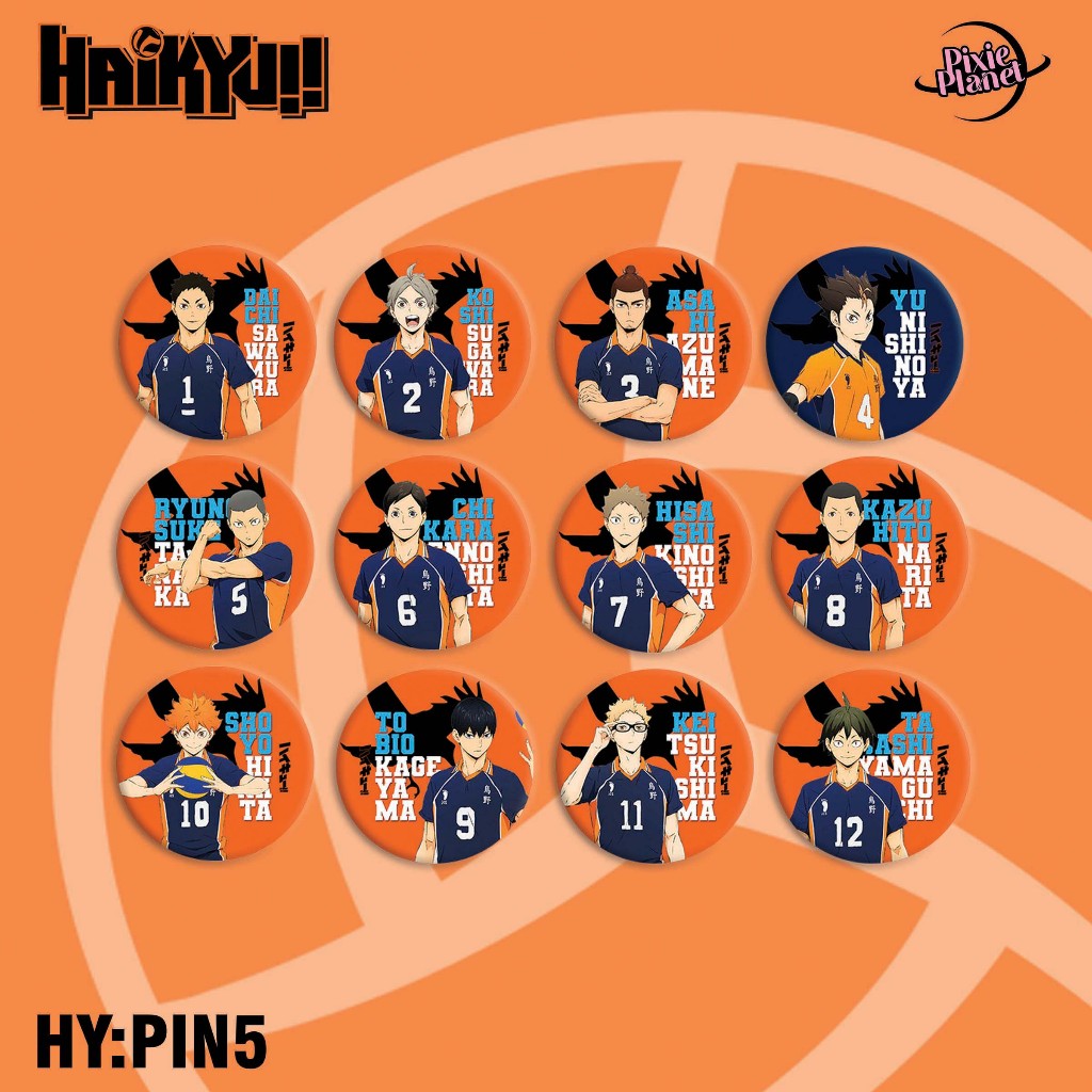 HAIKYU BUTTON PINS (HY:PIN5) | Shopee Philippines