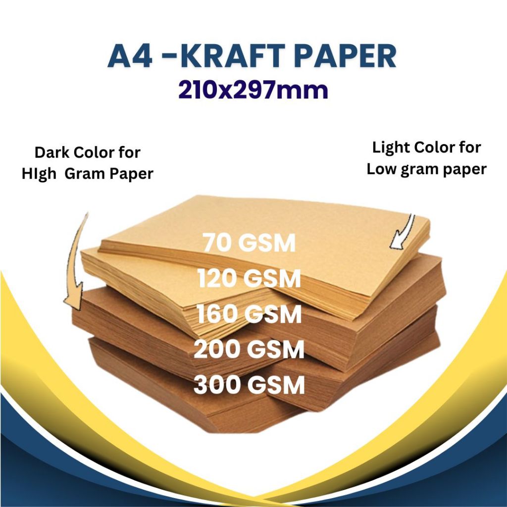 Kraft Paper A4 Size || High Quality Paperboard | Shopee Philippines