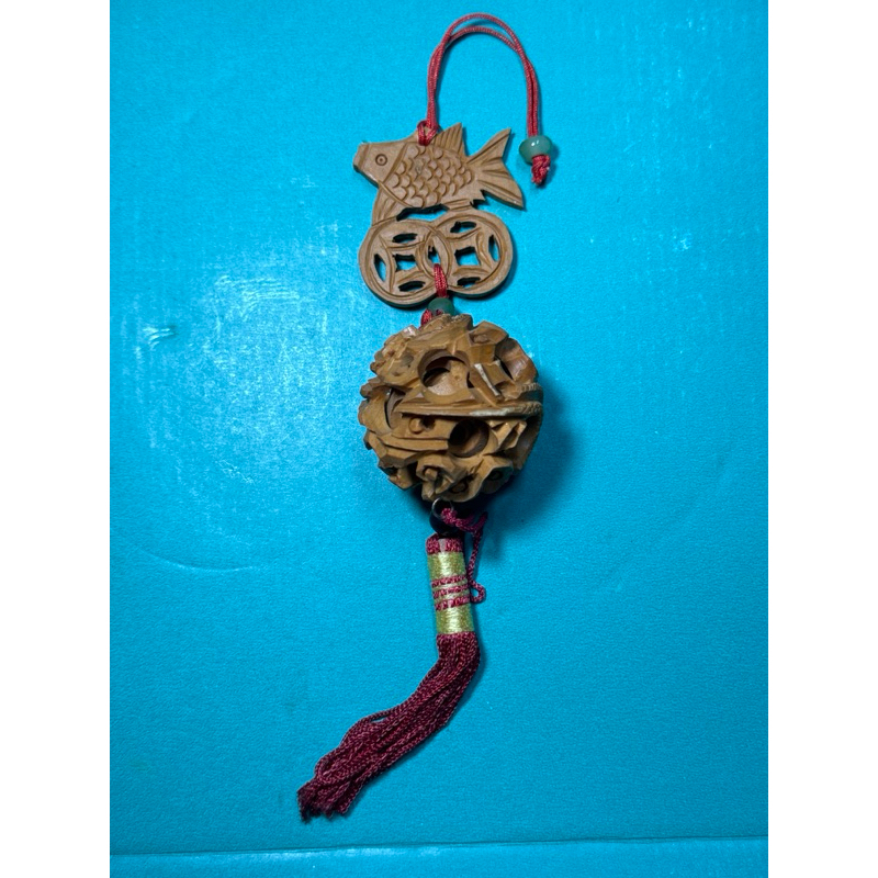 Good luck charm, fish for wealth, and puzzle ball for its eternal ...