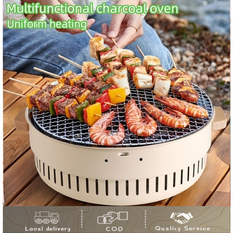 Outdoor Charcoal Barbecue Grill Portable BBQ Grill Household Camping ...