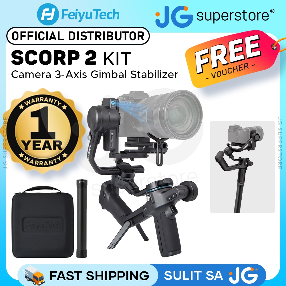 FeiyuTech SCORP 2 Handheld 3- Axis Gimbal Stabilizer for DSLR & Mirrorless Cameras | Shopee ...