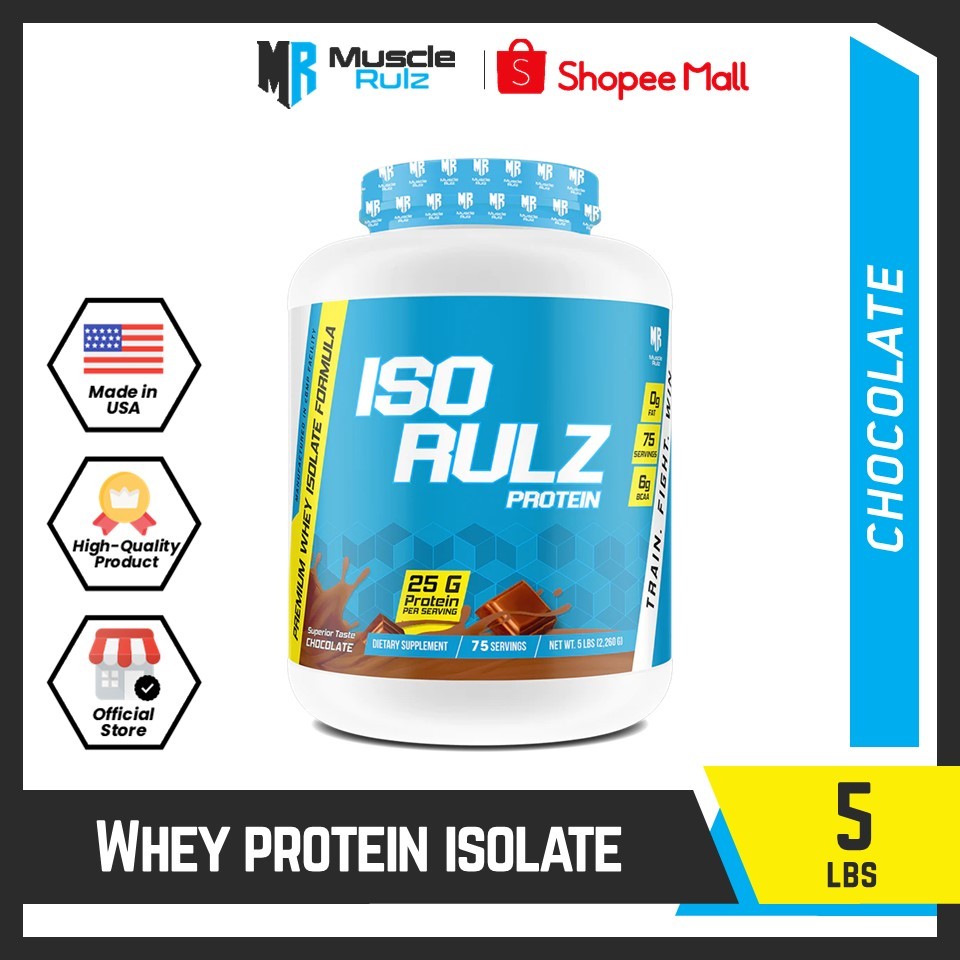 Muscle Rulz - Iso Rulz Premium Whey Protein Isolate Formula - 5 LBS ...