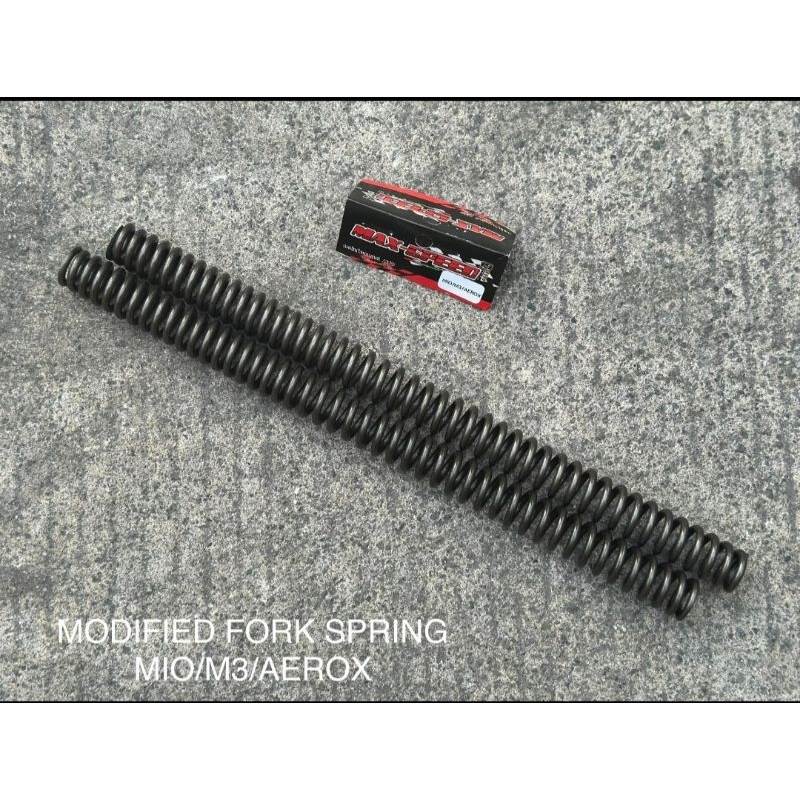 MAXSPEED MODIFIED FRONT SHOCK SPRING (2PCS) FOR AEROX 155 (V1V2/MIO ...