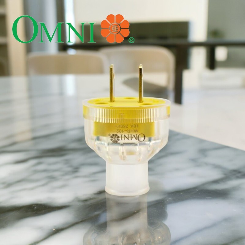 OMNI Transparent Rubber Plug - 10A 250V - Engineered for Heavy-Duty ...