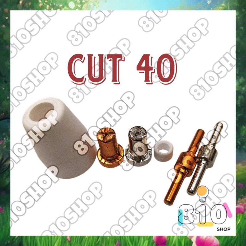Plasma Cutter Cut 40 Electrode Nozzle Ceramic Cup and Diffuser | Shopee ...