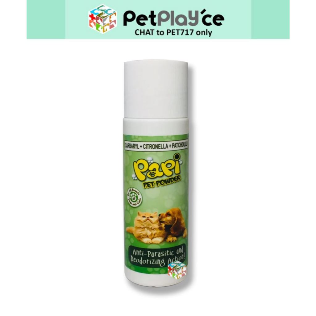 Papi Deodorizing Pet Powder 100g for Dog Cat Puppy Kitten Meds | Shopee ...