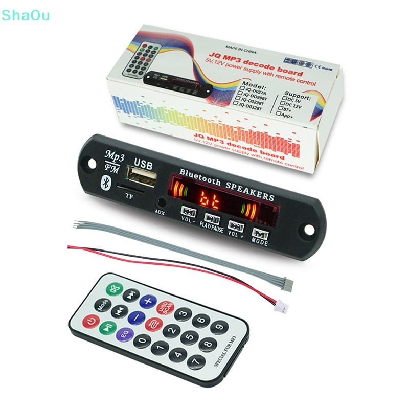DBPH Bluetooth 5.0 9V-12V MP3 WMA Decoder Board Car Audio USB TF FM ...