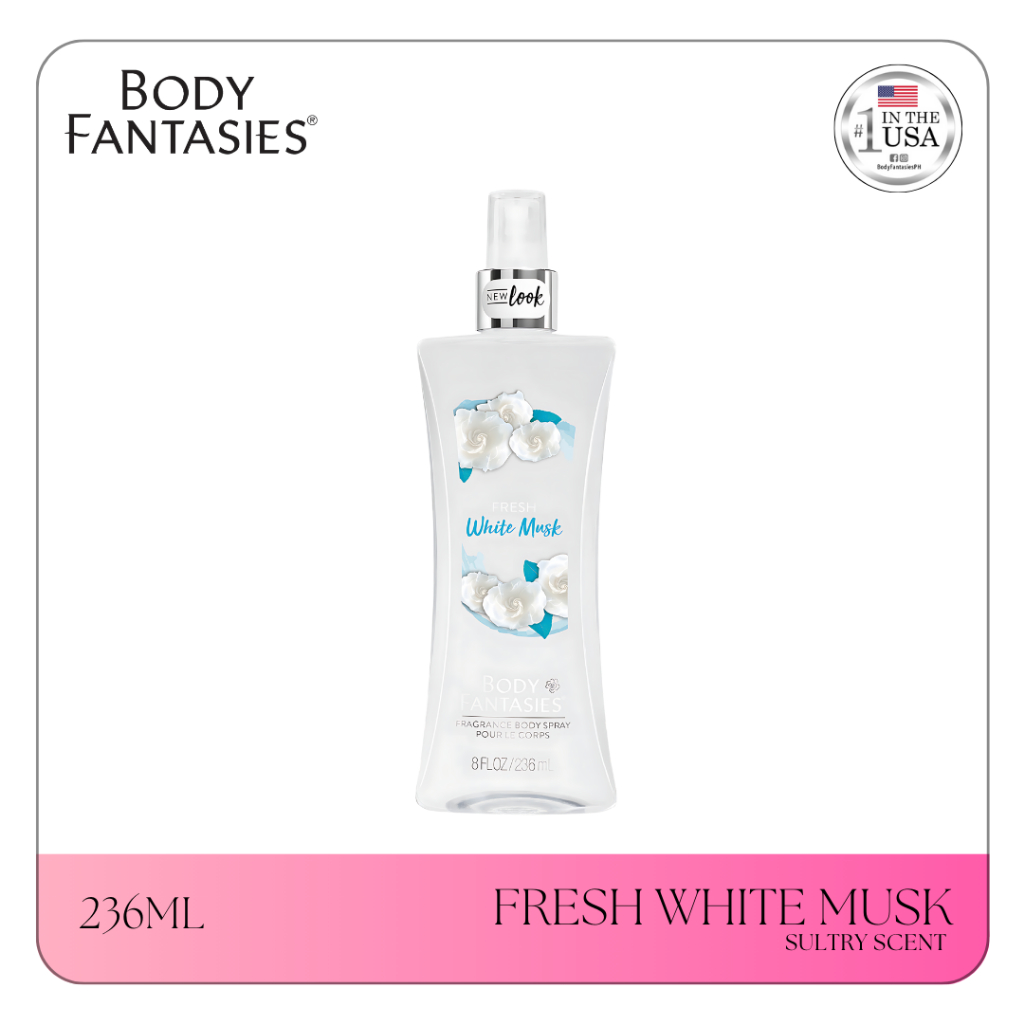 Body Fantasies Signature Fresh White Musk Body Mist 236ml | Shopee ...