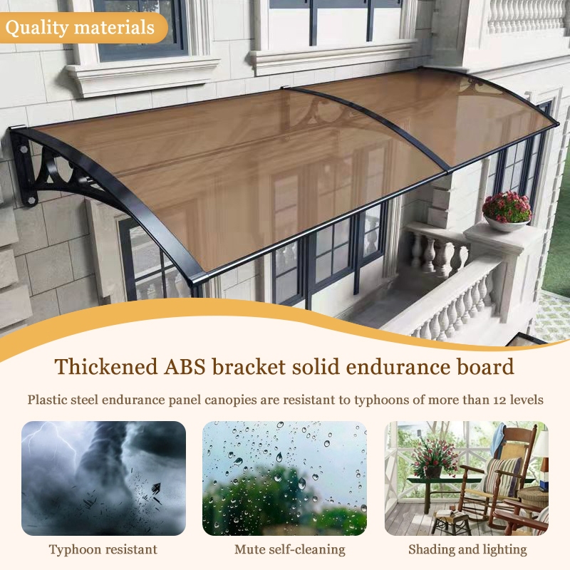 Heavy-duty Awning Canopy with Bracket Household balcony canopy with ...
